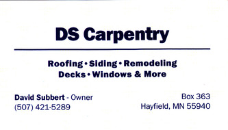 DS Carpentry | Hayfield, MN 55940 - HomeAdvisor