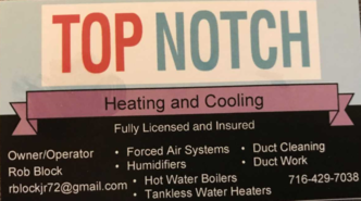 Top Notch Heating & Cooling Reviews - Orchard Park, NY | HomeAdvisor